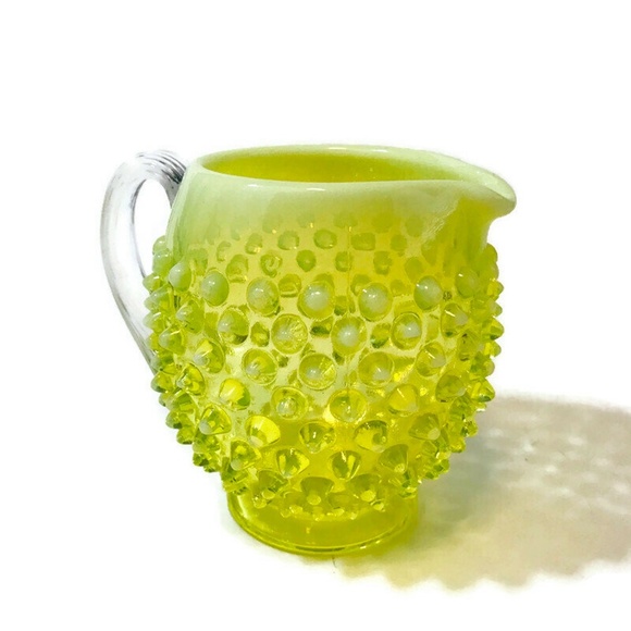 Fenton | Dining | Vintage Hobnail Fenton Pitcher Topaz Opalescent ...
